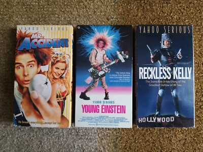 Yahoo Serious cult comedy VHS lot Young Einstein Reckless Kelly Mr. Accident | eBay
