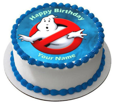 Ghostbusters Edible Image Topper for Cake.Ghost Busters Edible Pre Cut ...