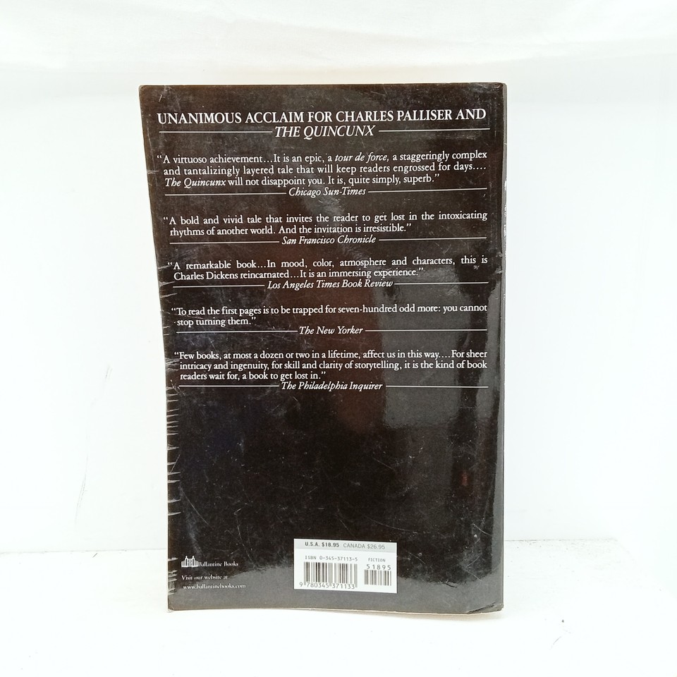 The Quincunx Palliser, Charles Good 9780345371133 | eBay