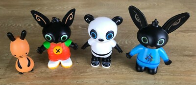 CBEEBIES BING BUNNY FIGURES PLAY SET + FLOP ALL VGC-RARE FIGURE SET ...