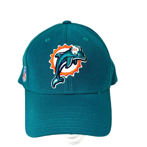 Miami Dolphins Hat Green Reebok NFL Equipment Strap Back Canvas Vintage ...
