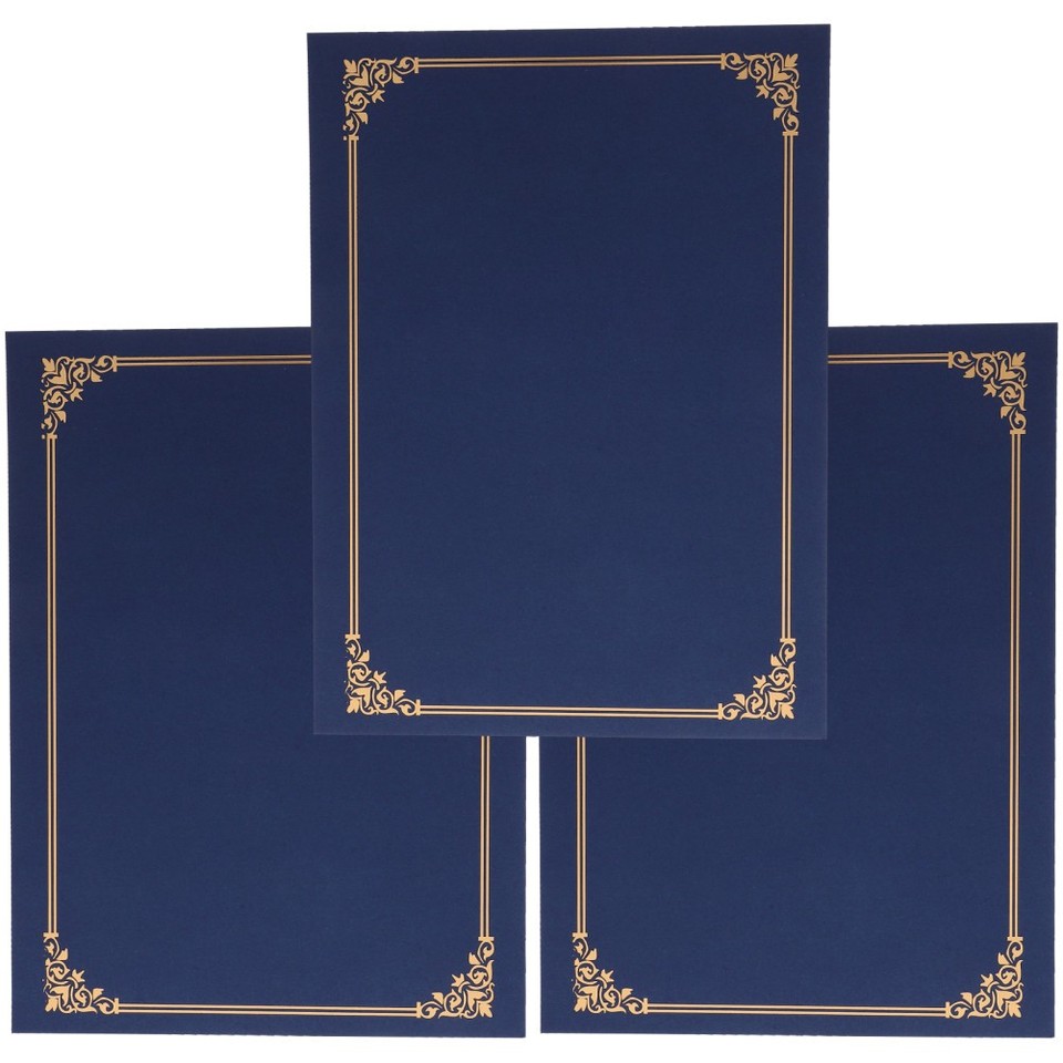 3 Pcs Paper Certificate Envelope Document Cover Protector Award Holder ...