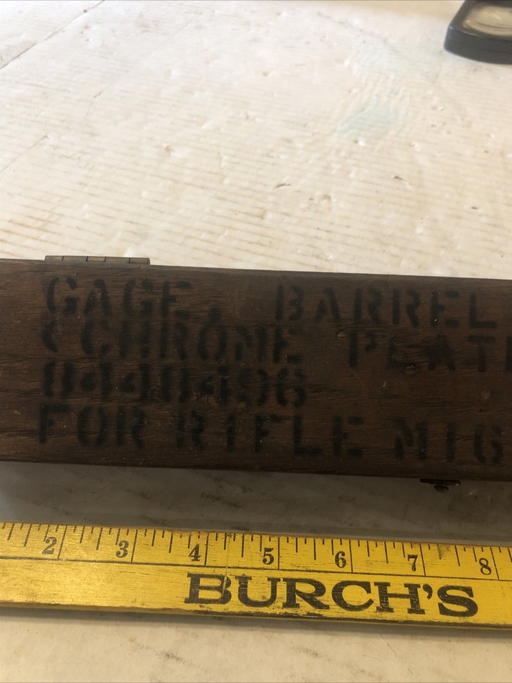 Rare Army M16 & M16 A1 Gage Barrel Erosion Wooden Case WW2? | eBay