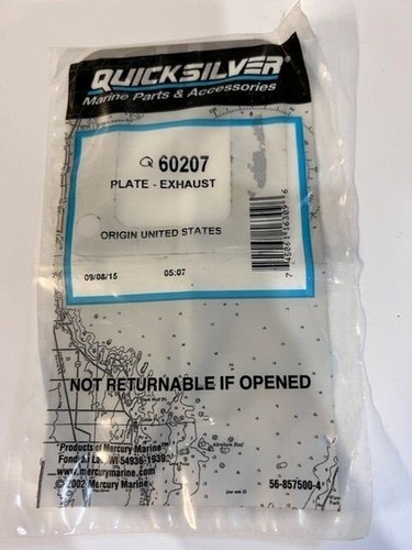 Quicksilver Part 60207 Exhaust Plate | eBay Australia