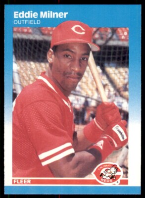 1987 Fleer Eddie Milner . Cincinnati Reds #205 | eBay