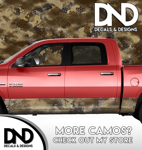 Camo Chameleon Desert Rocker Panel Wrap Graphic Decal Truck Camouflage ...