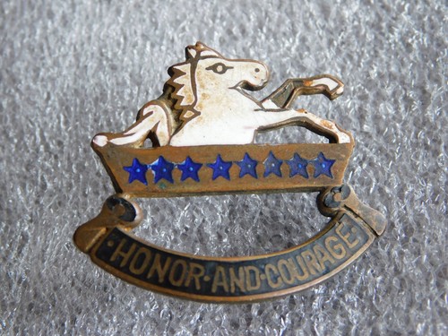 Old Copper Enamel 8th Cavalry Regiment DUI Distinguished Unit Insignia ...