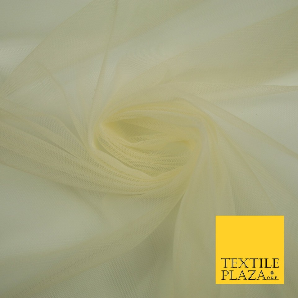 OVER 90 COLOURS - Soft Plain Sheer Tulle Net Fabric Tutu Fairy Veil ...