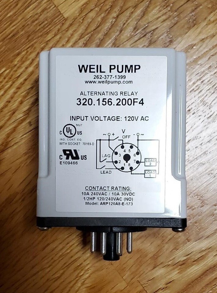 WEIL Pump WILO 320.156.200F4 Alternating Relay - NEW! FAST SHIP ...