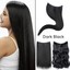 20"Invisible Secret Wire Headbands In Hair Extensions Head Band Natural ...