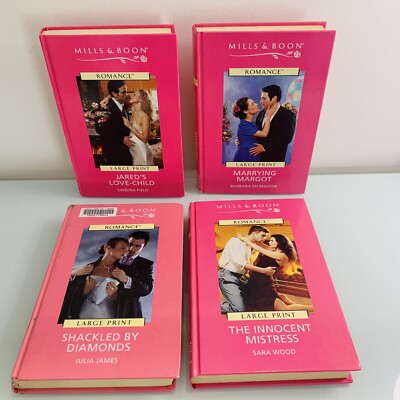 Mills & Boon Bulk Romance Large Print and Hard Cover x4 | eBay Australia