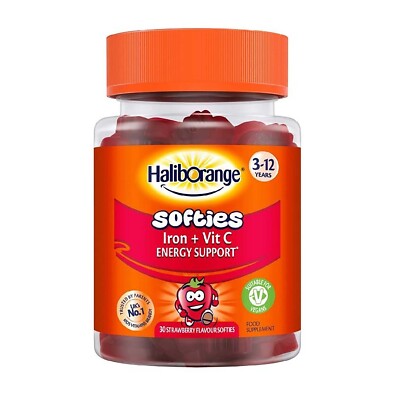 Haliborange Iron and Vitamin C Strawberry Softies 30 Softies for Energy ...