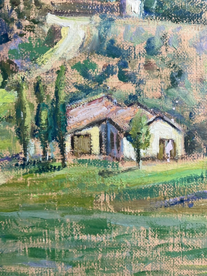 Jean-Pierre Noël Le Roy (1952) Paesaggio Vista Di Pujols Nuova ...