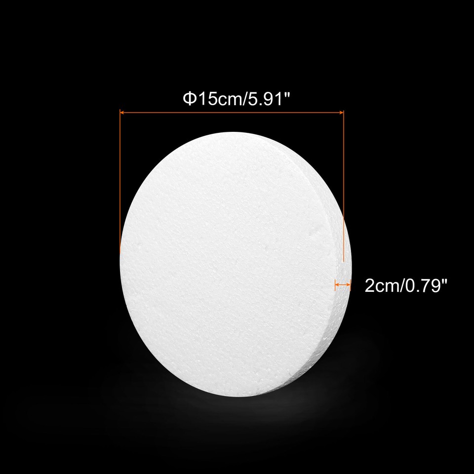 Foam Circles for Crafts 5.91 x 0.79 Inch Polystyrene Round Foam Disc | eBay