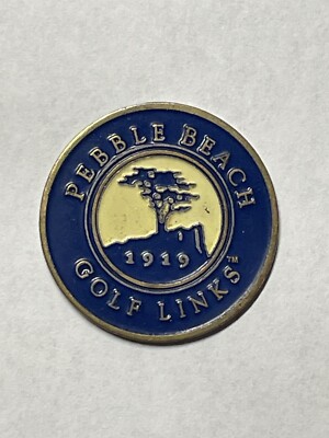 Pebble Beach Golf Links 1" Coin Style Golf Marker - Pebble Beach ...