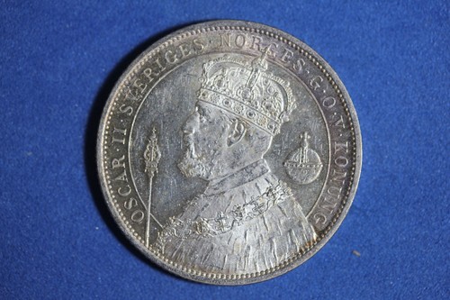 1897 Sweden Oscar II Silver Jubilee 2 Kronor Silver Coin #M23995 | eBay