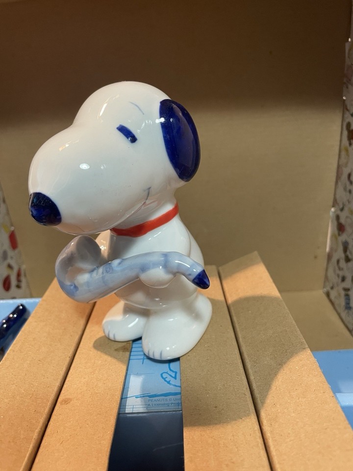 Peanuts Vintage Charlie Brown & Friends Ceramic Blue and White Set | eBay