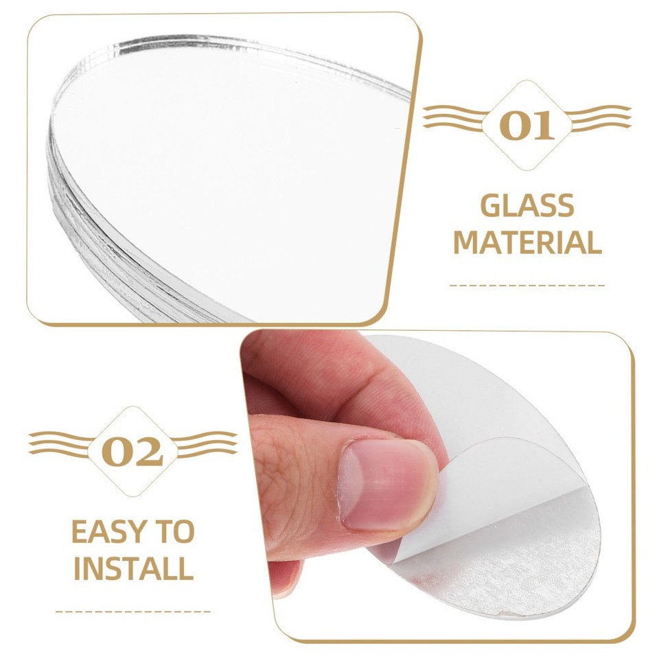 5 Pcs Mobile Phone Case Makeup Mirror Sticker Mini Mirrors Small for ...