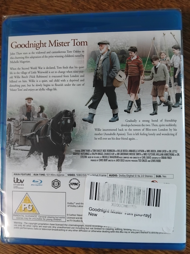 Goodnight Mister Tom New Region B Blu-ray Goodnight Mr Tom | eBay UK