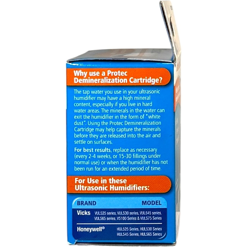 Protec PDC51V2 Demineralizer Cartridge Fits Vicks V5100 Honeywell ...