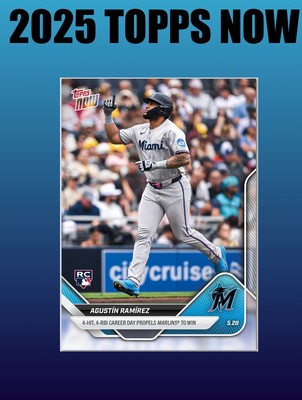 💥AGUSTIN RAMIREZ 4 HIT 4 RBI GAME💥 2025 Topps Now #227 - Marlins | eBay