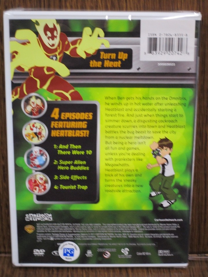 DVD Ben 10 The Hero Collection Heatblast Full Screen 4 episodes NEW ...