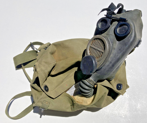 US M2-10A1-6 Army Lightweight Optical Gas Mask 1952 Field Gear ...
