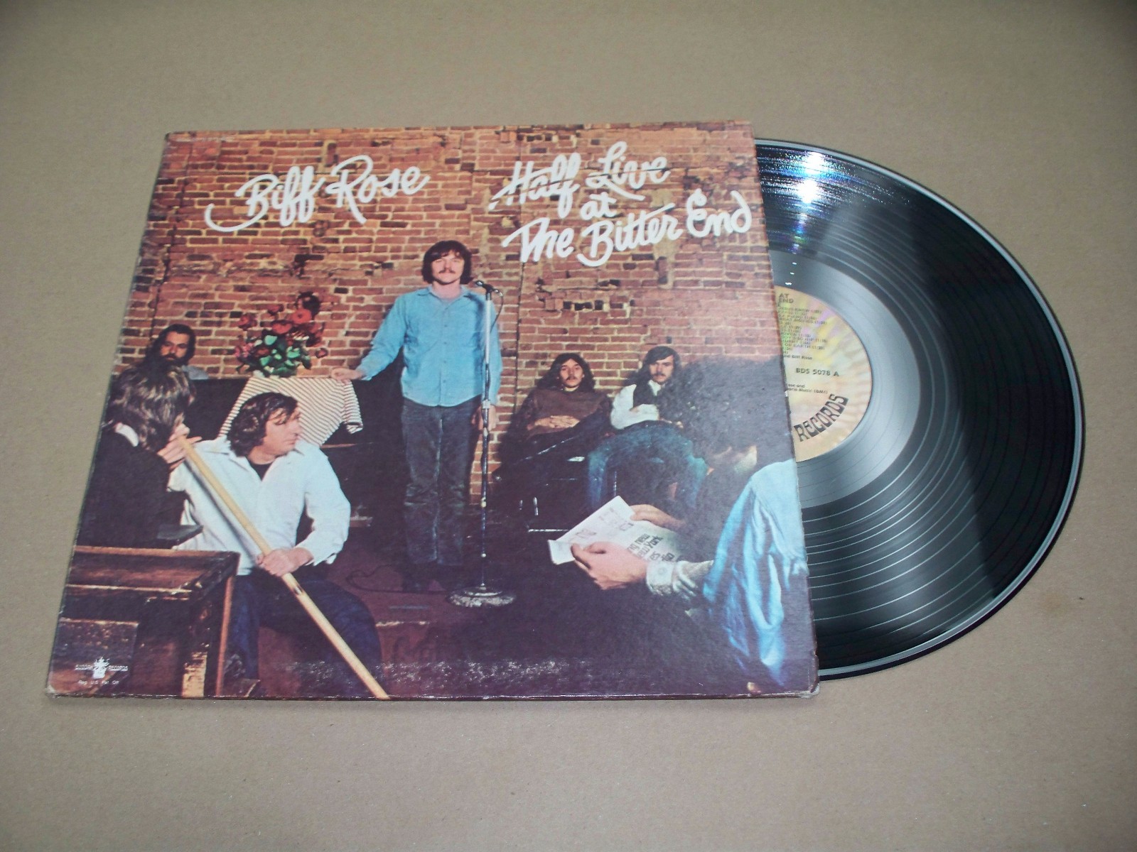 VINYL RECORD ALBUM,BIFF ROSE HALF LIVE AT THE BITTER END,GATEFOLD BDS ...