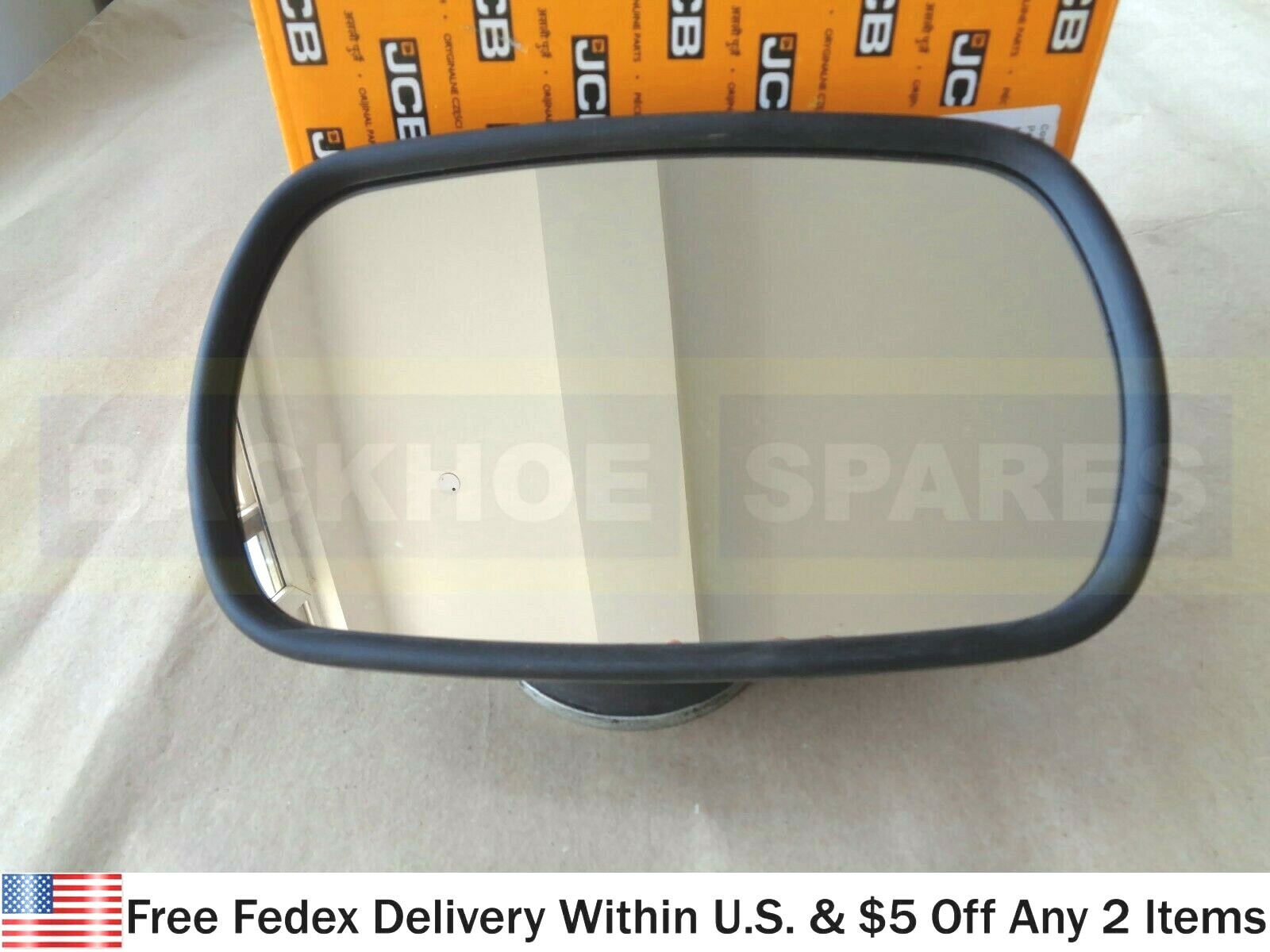 JCB PARTS - GENUINE JCB EXTERIOR MIRROR HEAD (PART NO. 123/04970 334 ...