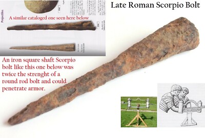 Large Late Roman Legion scorpion scorpio ballista bolt weapon Ancient ...