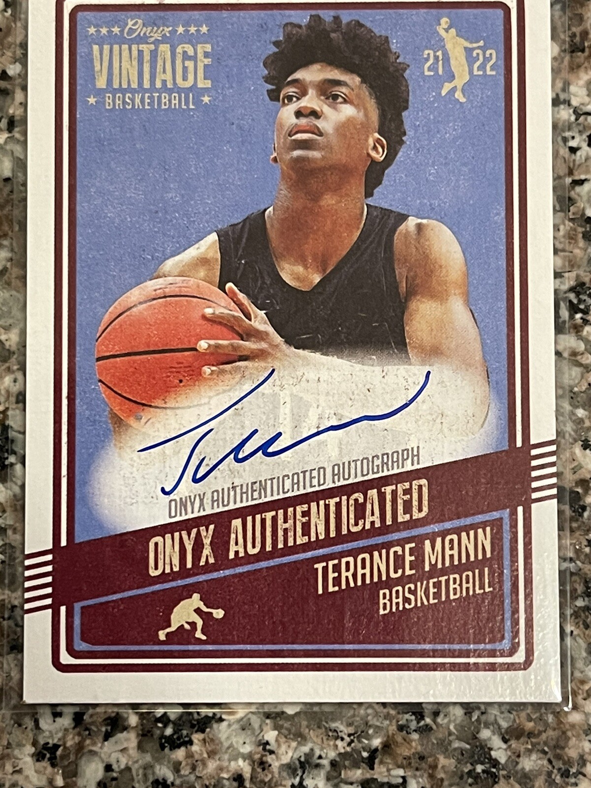 Terance Mann 2021 Onyx Vintage Basketball SIGNED On-Card Autograph | eBay