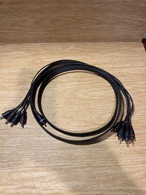6FT COMPONENT VIDEO CABLE 3 RCA RED GREEN BLUE RGB COAXIAL BS3 | eBay