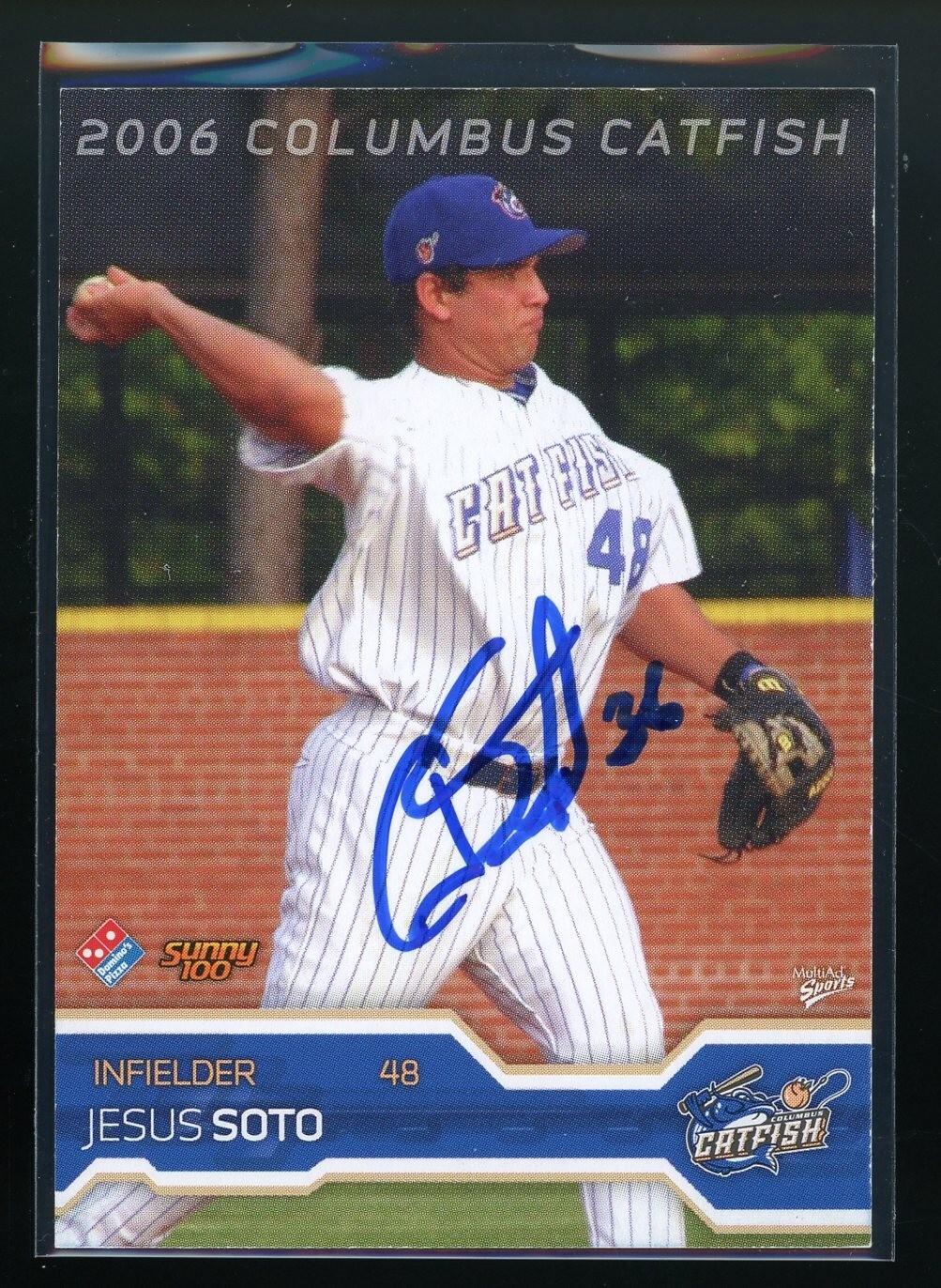 2006 Columbus Catfish JESUS SOTO Signed Card autograph AUTO DODGERS | eBay
