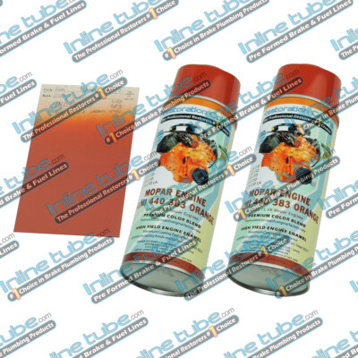 65-71 Mopar Dodge High Temp Engine Enamel Hemi 440 383 Orange Spray ...