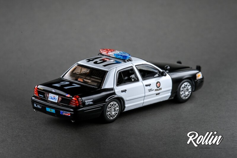 Rollin 1:64 Ford CV NYPD/LAPD Police Car Victoria Crown Diecast Toy Car ...