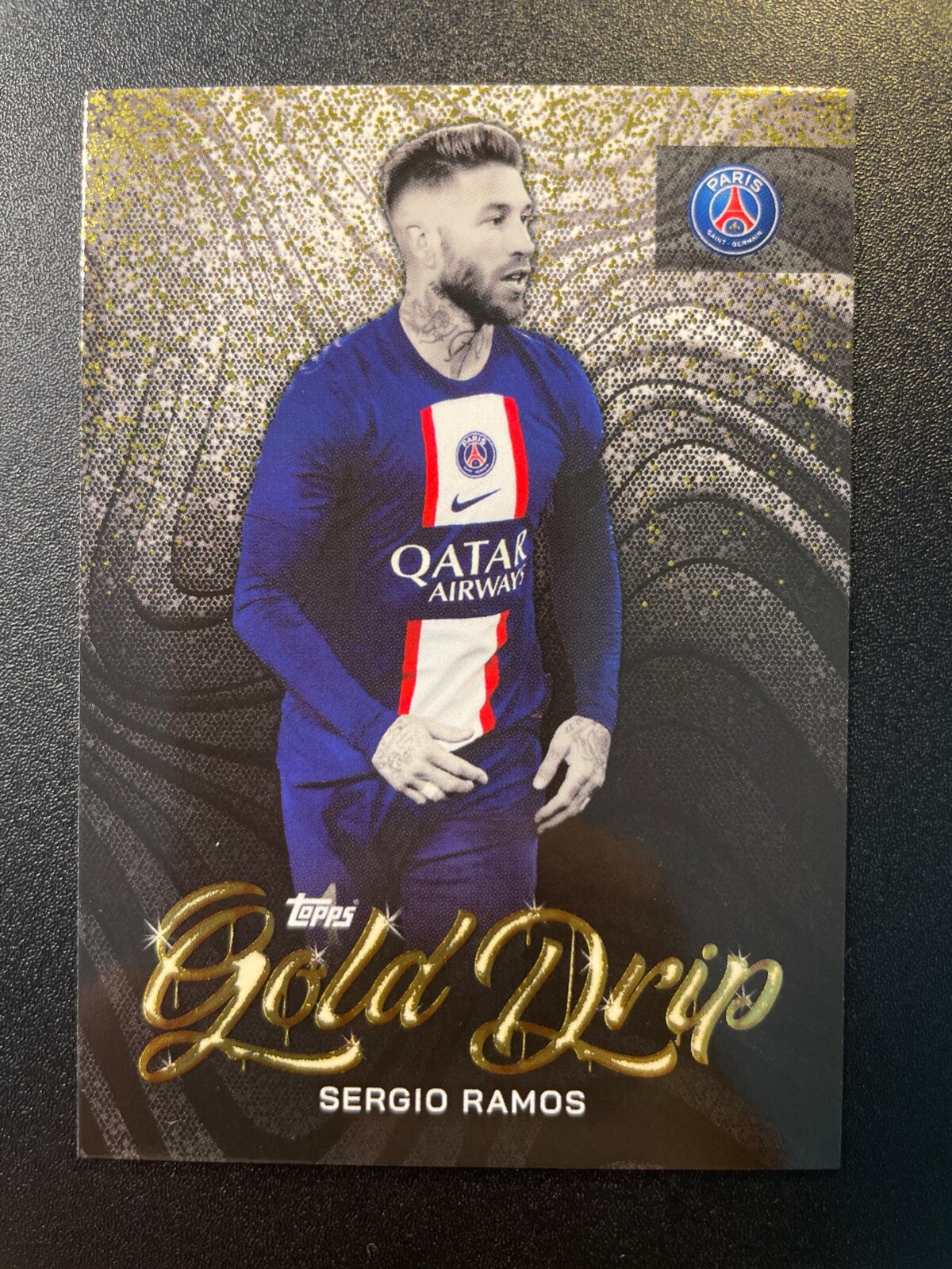 2023 Topps PSG Official Team Set Sergio Ramos Gold Drip #50 | eBay