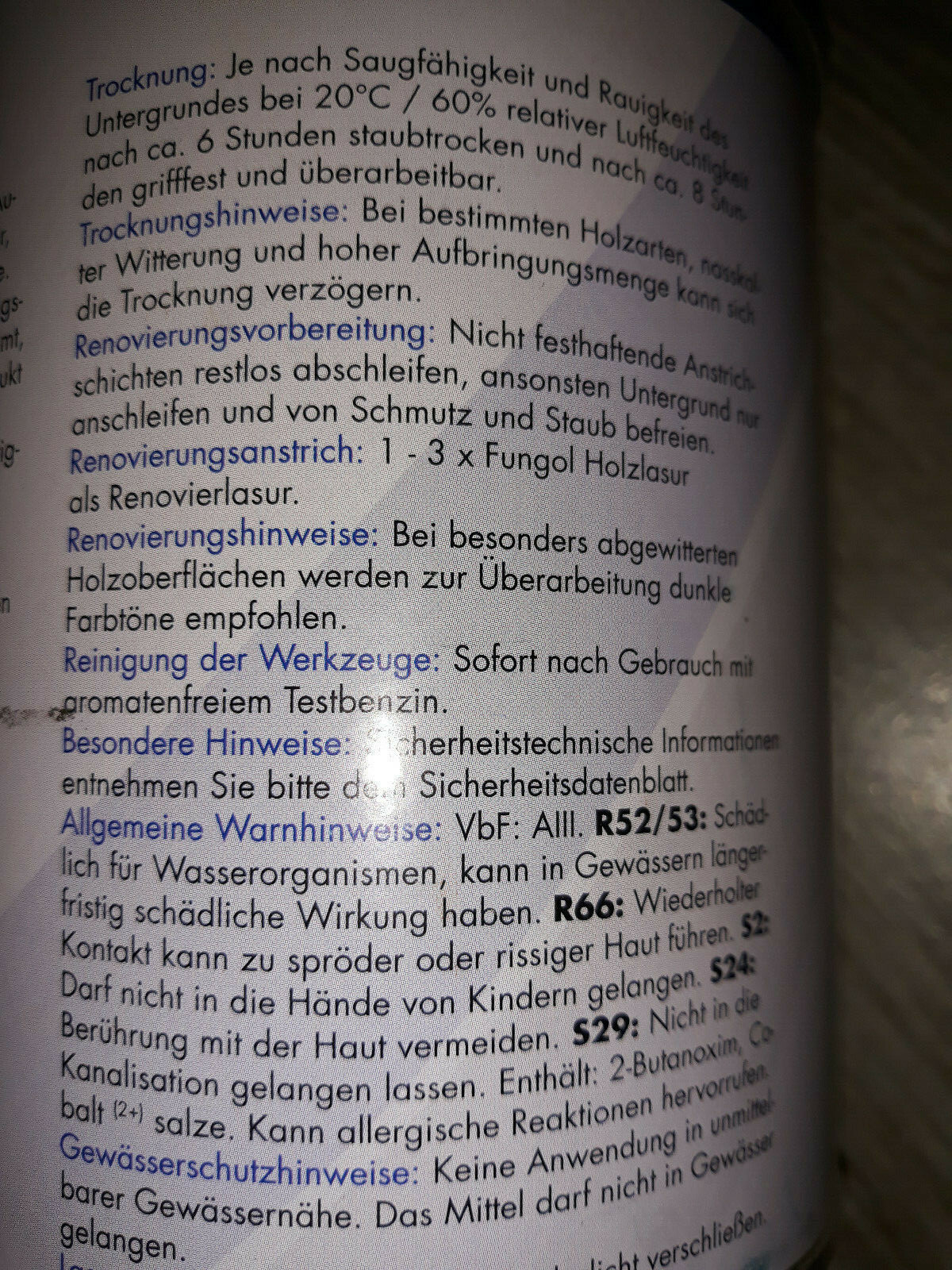 7,16€/L Fungol André Holzlasur Renovier-Lasur Pigrol 2,5 L Holzlasur ...