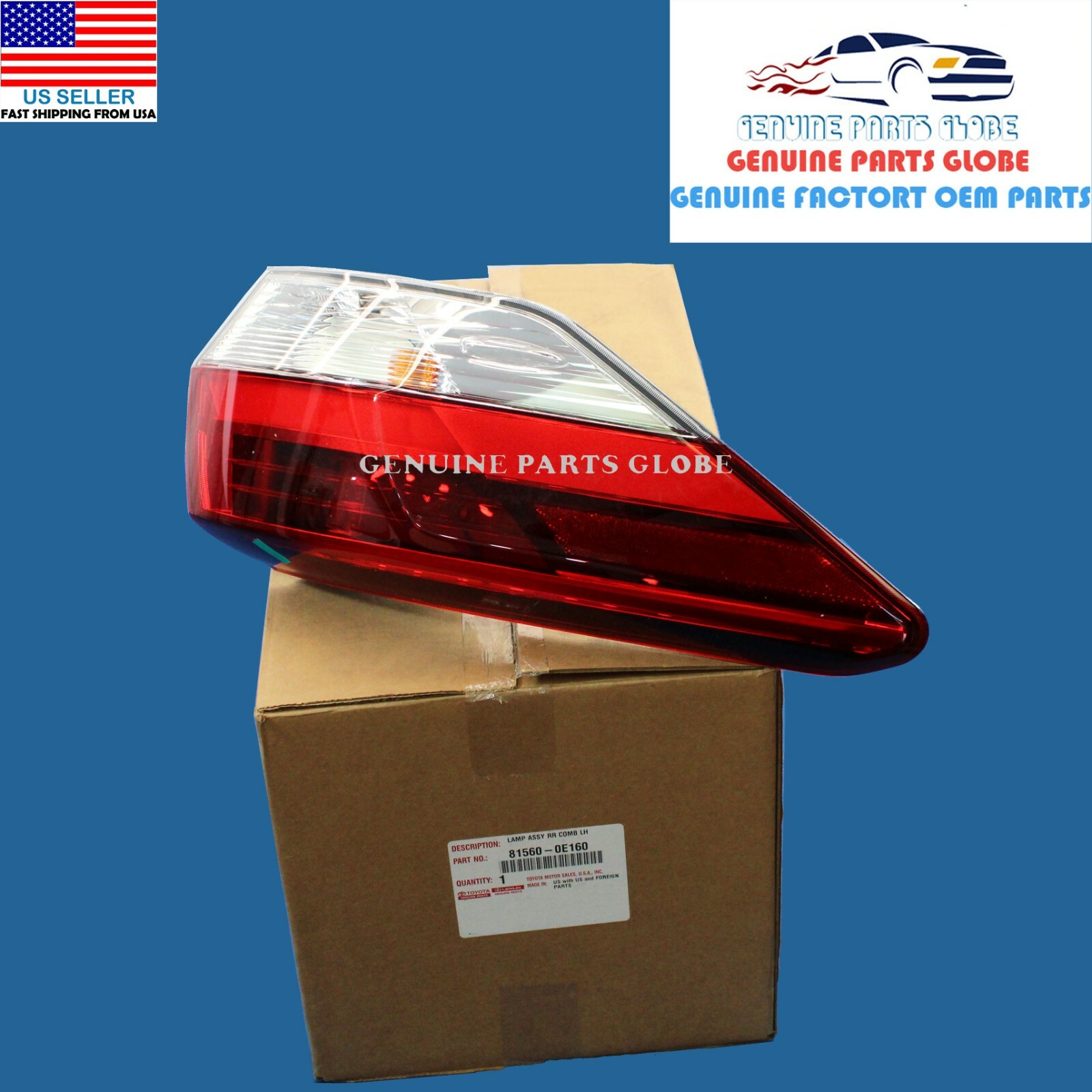 GENUINE OEM TOYOTA 17-19 HIGHLANDER LEFT OUTER COMBINATION LAMP ASSY ...