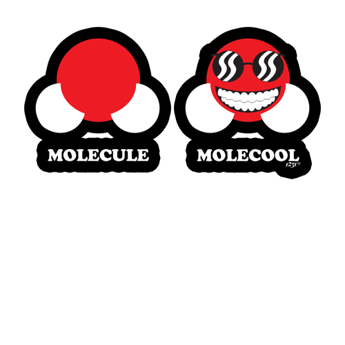 2 x Large Car Stickers - molecule molecool Decal Bumper Truck Laptop ...