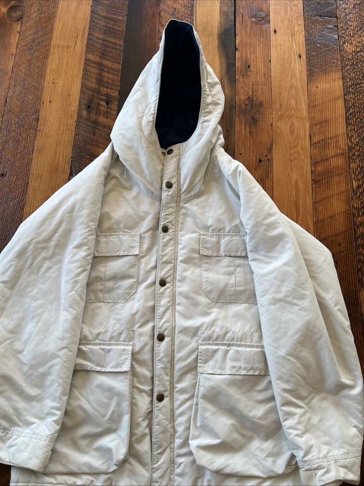 Vintage Woolrich Jacket Women’s L WhiteOutdoors Parka * | eBay