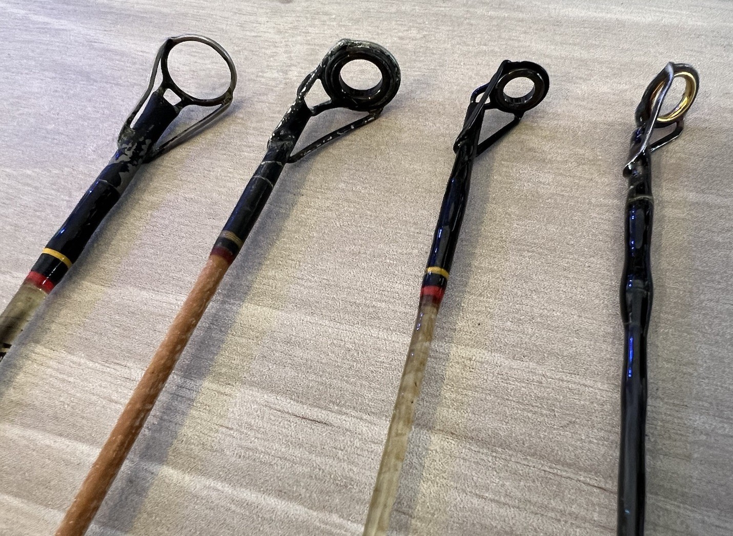 Set of 4 Shakespeare Ugly Stik Spinning Fishing Rods Tiger & Intrepid ...