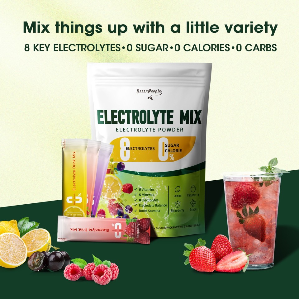 Electrolyte Complex Hydration Mix Sport Drink Powder Sugar Free Fruit ...