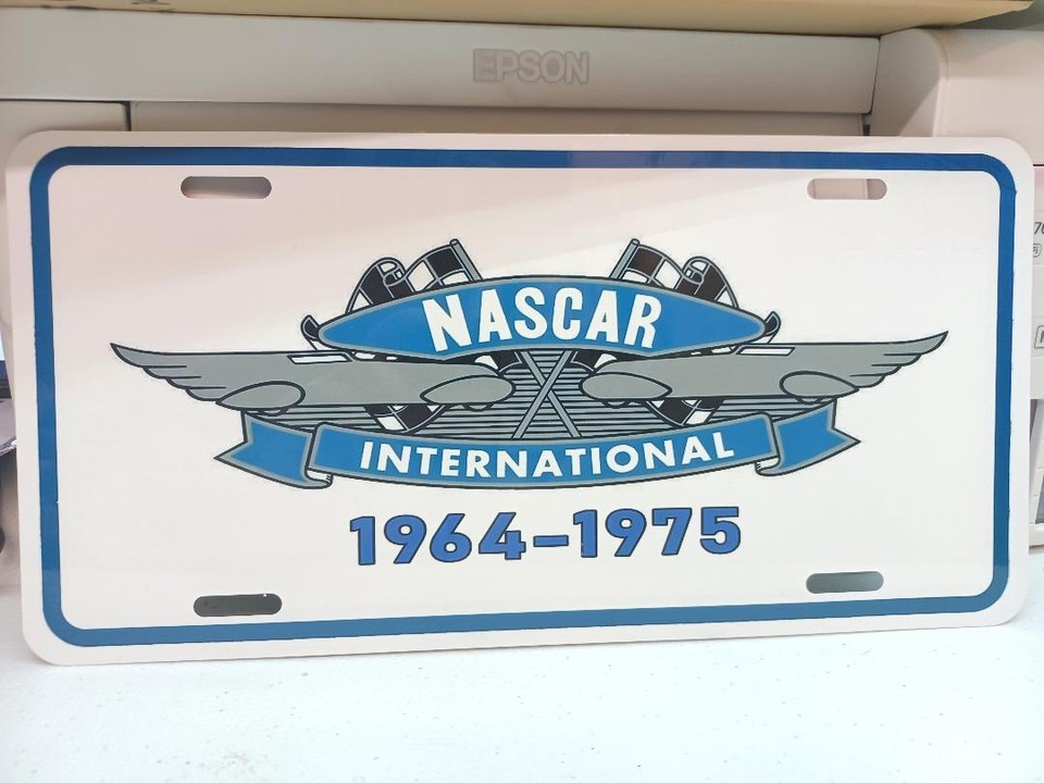 Vintage Nascar logo Custom made License Plate 1964-1975 metal | eBay