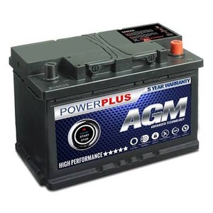 AGM 096 START STOP Powerplus Car Battery 5yr Warranty | eBay