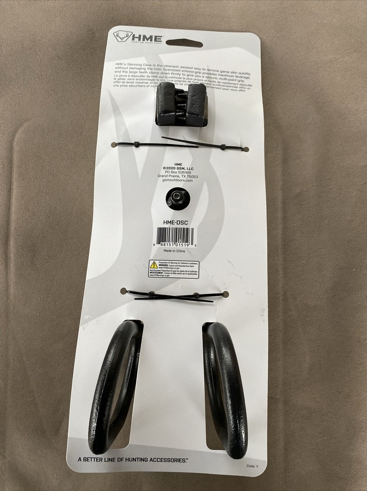 HME Metal Deluxe Deer Skinning Tool with Oversized Gripping Teeth - HME ...