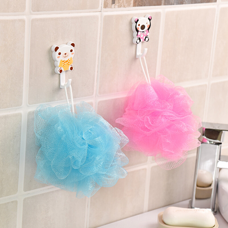 Bath Shower Sponge Mesh Scrunchie Wash Scourer Puff Shower Body | eBay