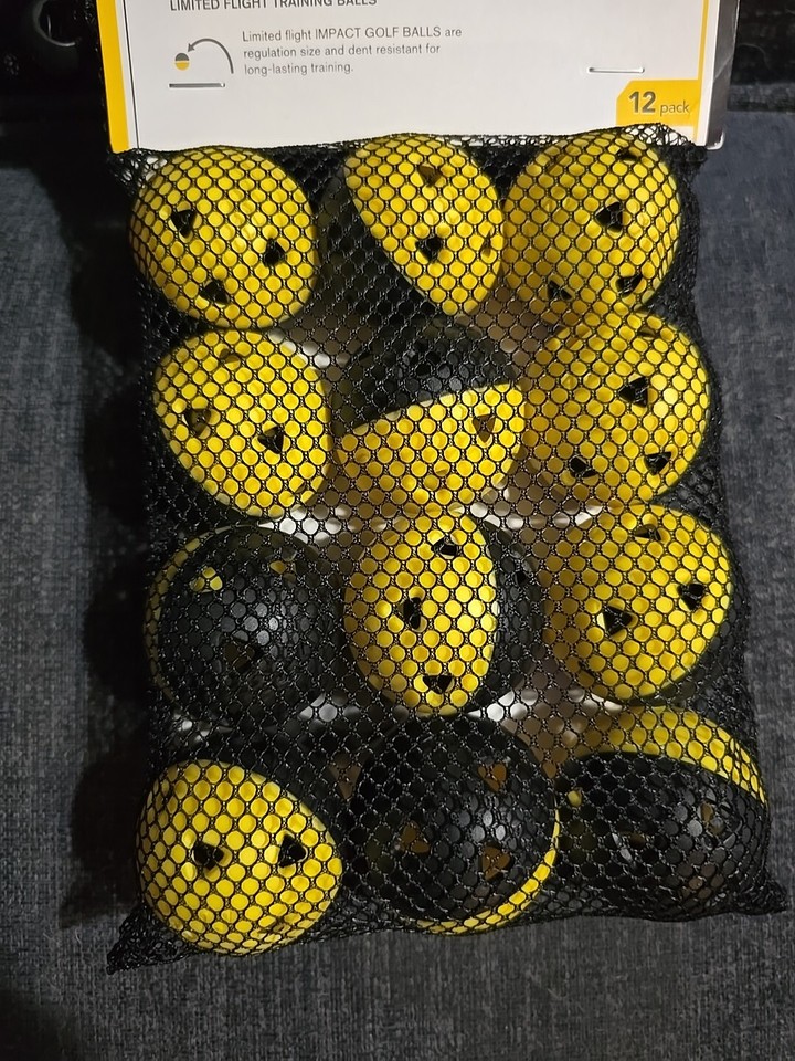 New SKLZ Impact Golf Training Balls 12 Pack Limited Flight Training ...