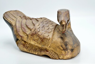 Vintage Large Hand Carved Goose Decoy 13" X 7" x 7" | eBay