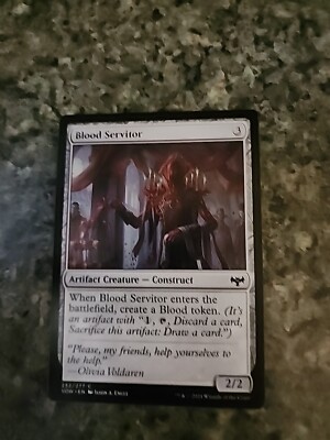 MTG Magic the Gathering Blood Servitor (252/596) Innistrad Crimson Vow ...