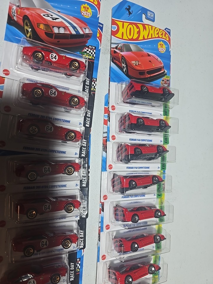 2025 Hot Wheels FERRARI F40 & FERRARI 385 GTB4 COMPETIZIONE (Lot Of 20 ...